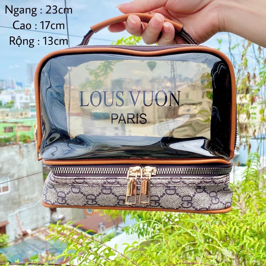 Túi MiNi LV 1 Tầng Nâu Nhạt
